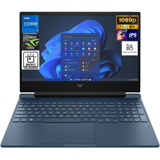 HP Victus Performance Blue Gaming Laptop 15.6in 144Hz IPS FHD (Intel i7 ...