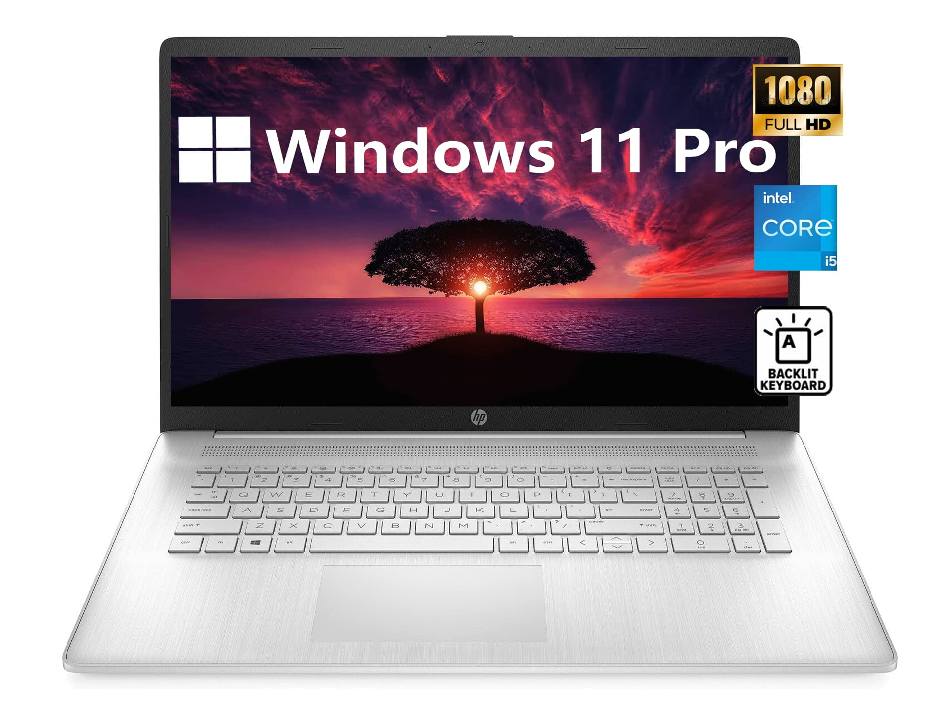 HP [Windows 11 Pro] Business Laptop, 11th Gen Intel Core i5-1135G7, 17. ...