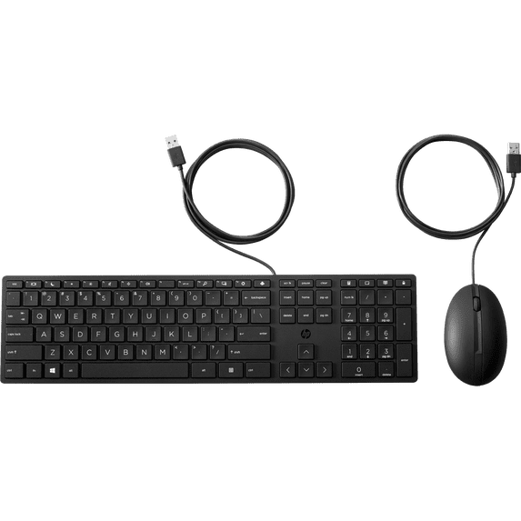 HP Wired Desktop 320MK Combo, Computer PC External Mouse and Keyboard ...