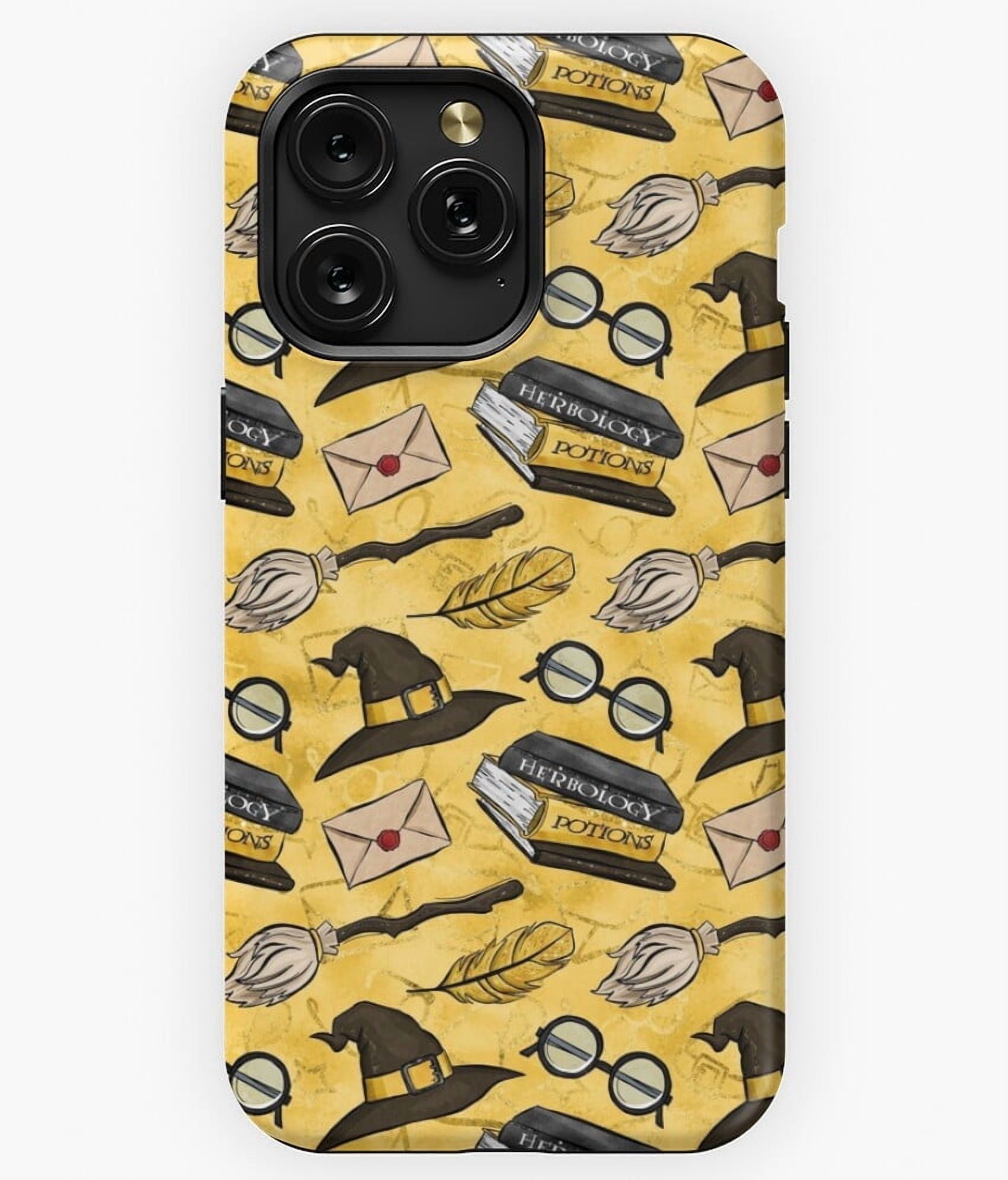 HP Yellow House of Badger Hufflepuff Tribute Case for iPhone 17 16 15 ...