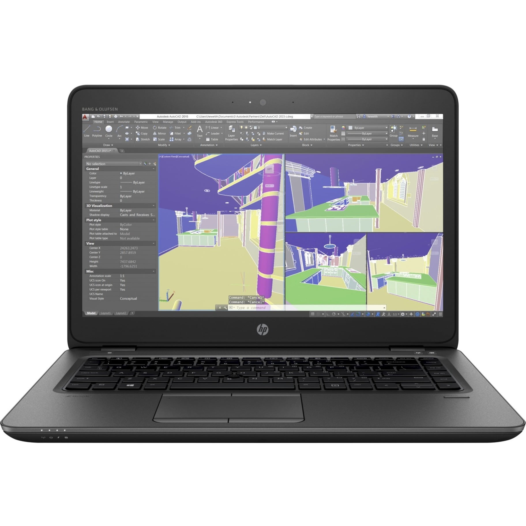 HP ZBook 14" Full HD Laptop, Intel Core i5 i5-7200U, 8GB RAM, 1TB HD ...
