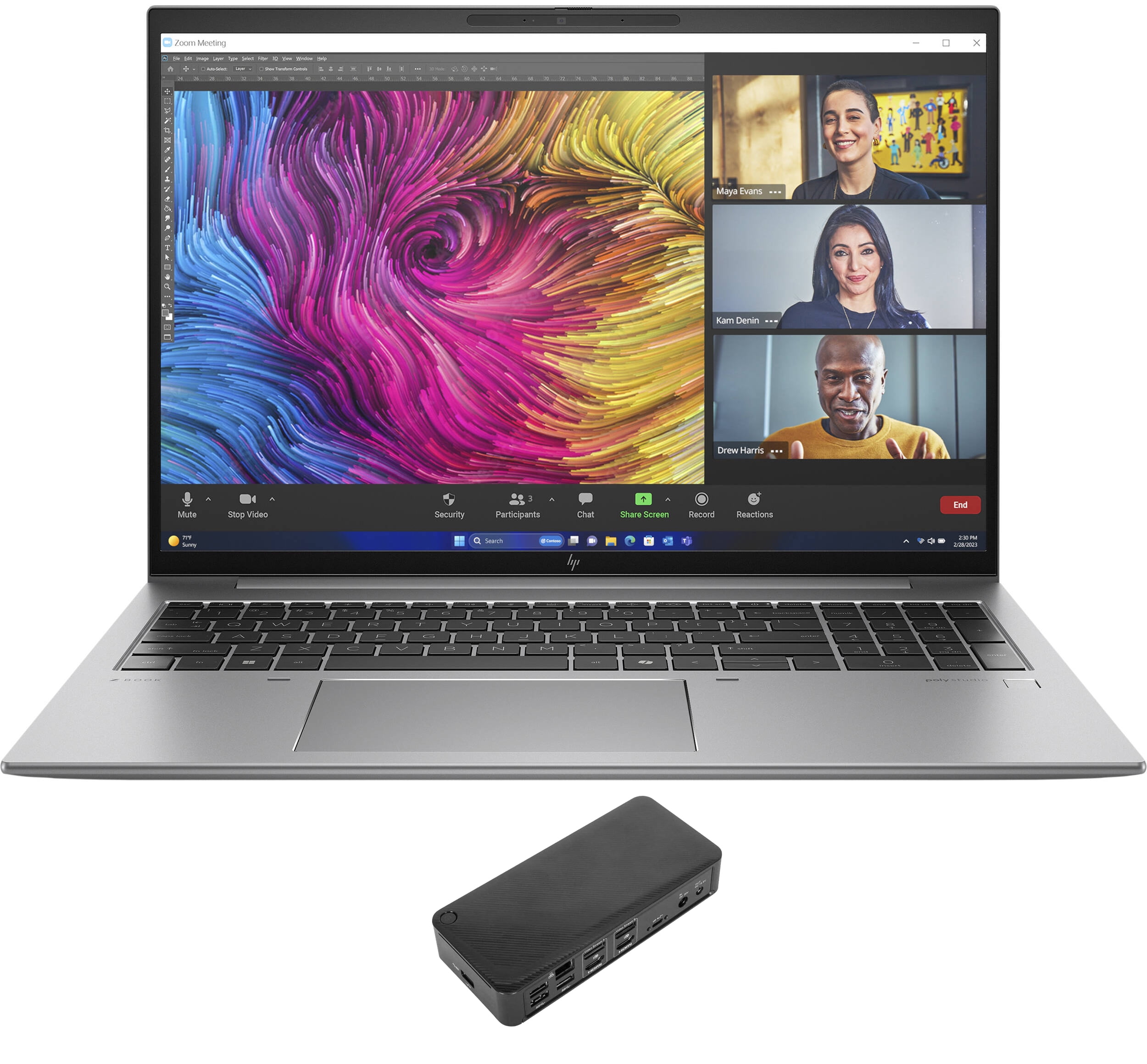 HP ZBook Firefly Z11 Workstation Laptop (Intel Core Ultra 7 155U 12-Core, 16.0in 60 Hz Wide UXGA ...