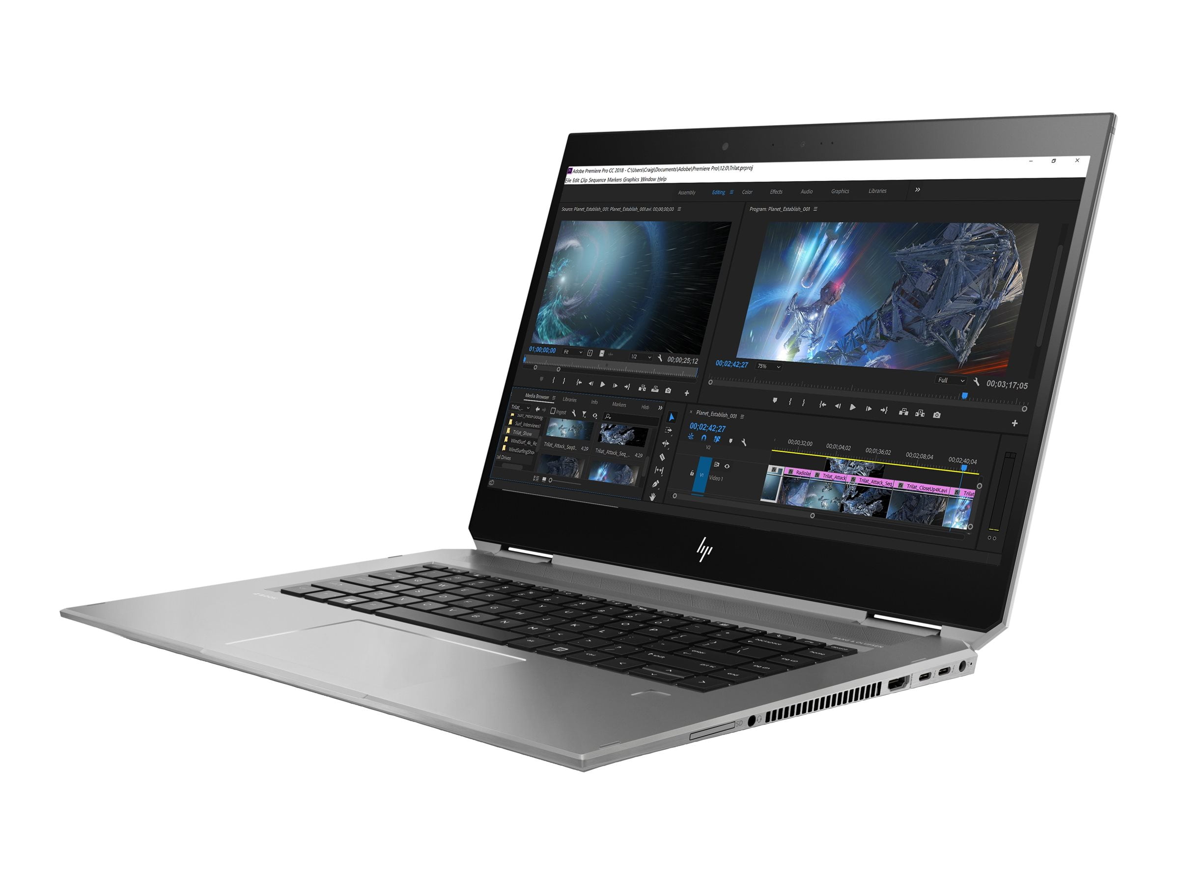 HP ZBook Studio x360 G5 Mobile Workstation - Flip design - Intel Core ...