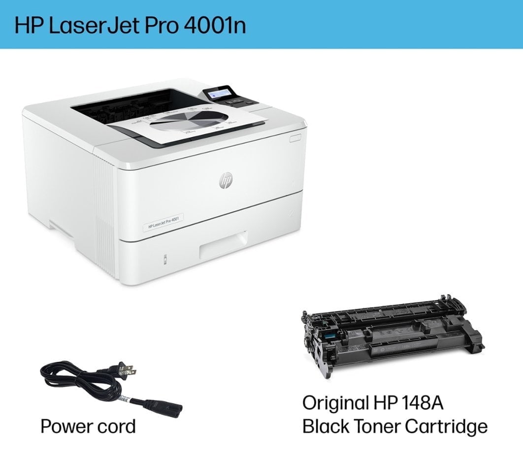 Pre-Owned HP LaserJet Pro 4001n Ethernet and USB Connectivity ...