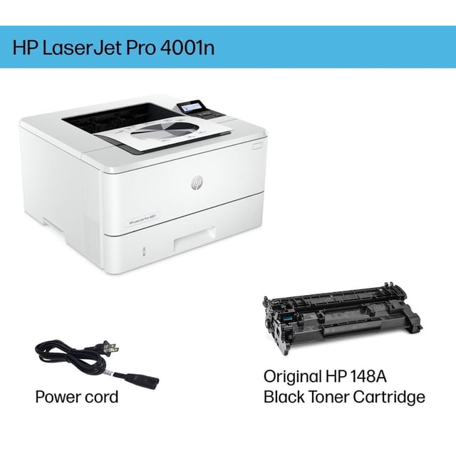 Pre-Owned HP LaserJet Pro 4001n Ethernet and USB Connectivity ...