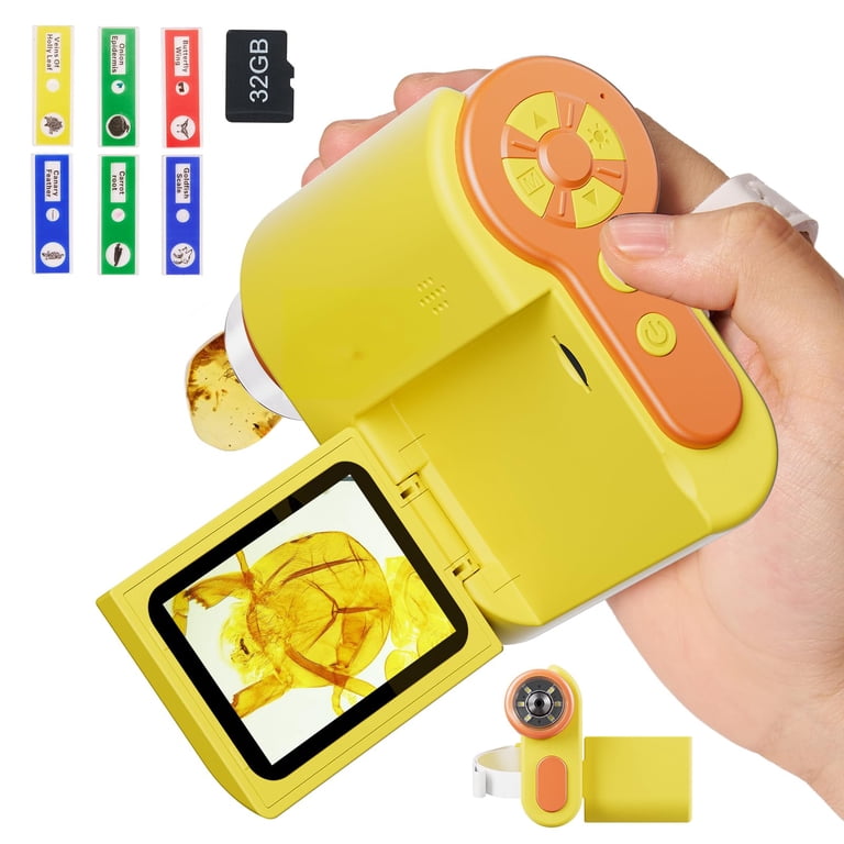 Portable Microscope Hideal HP20 Kids Microscope 1000X | 3-in-1 Handheld ...