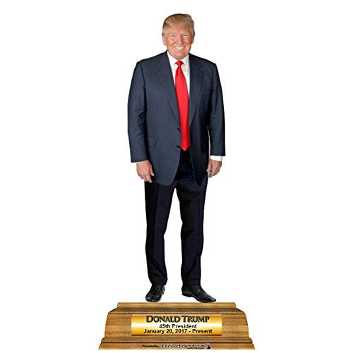 HP25045 President Donald Trump Pedestal Cardboard Cutout - Walmart ...