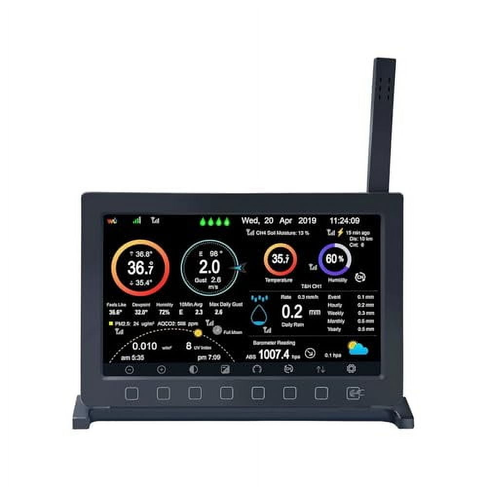 HP2560 Wi-Fi Weather Station, 7 Inch Large TFT Display Console, with ...