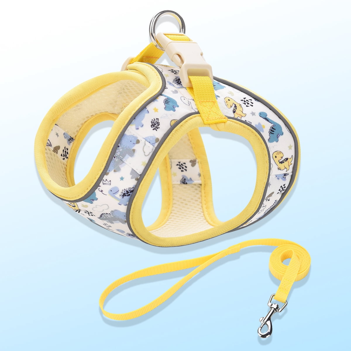 HP407--bee/dinosaur printed pet dog&cat harness, with 1.5-meter dog ...