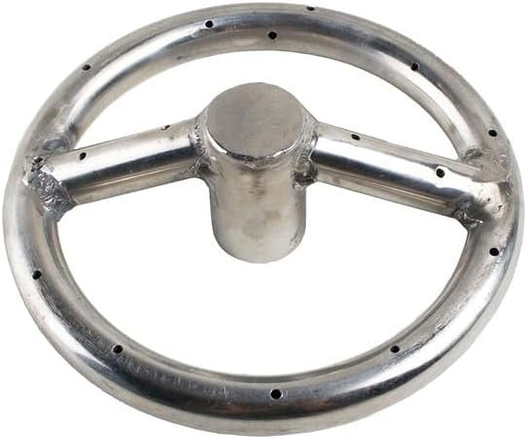 HPC Fire Round Stainless Steel Fire Pit Burner (FRS-6-NG), 6-Inch ...