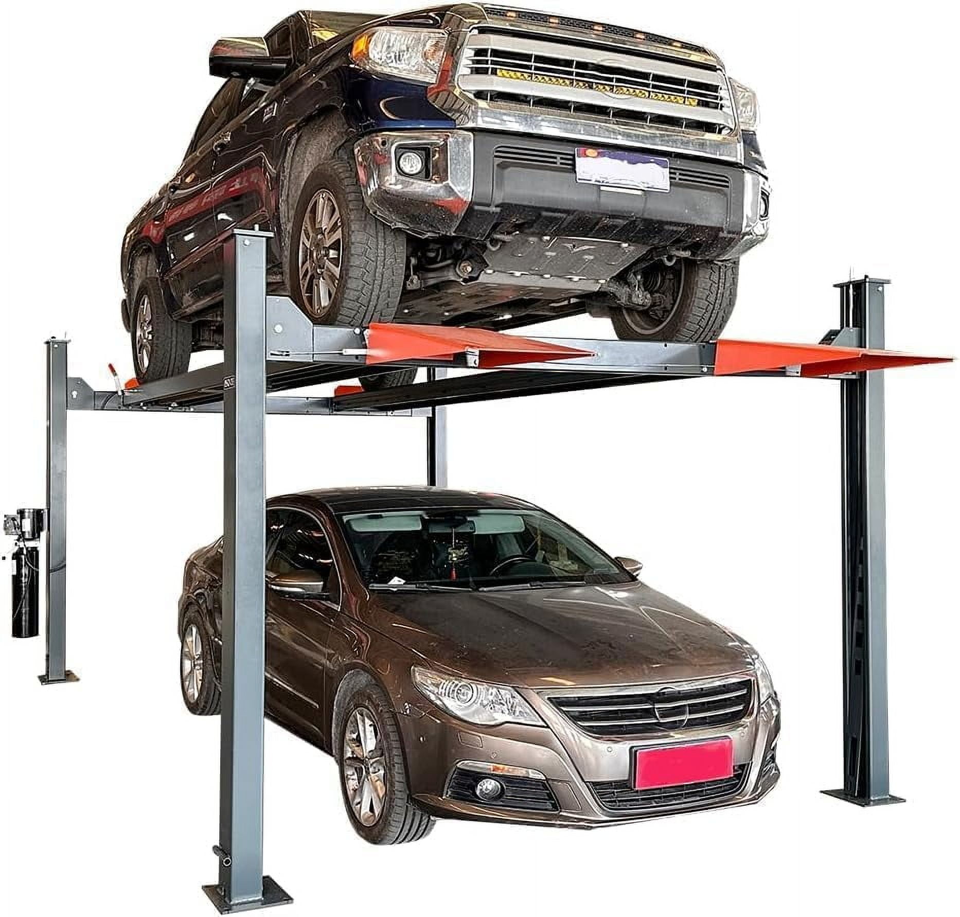 HPDAVV 11,000 lbs Four Post Car Lift, 110V Heavy Duty 4 Post Lift, Suit ...
