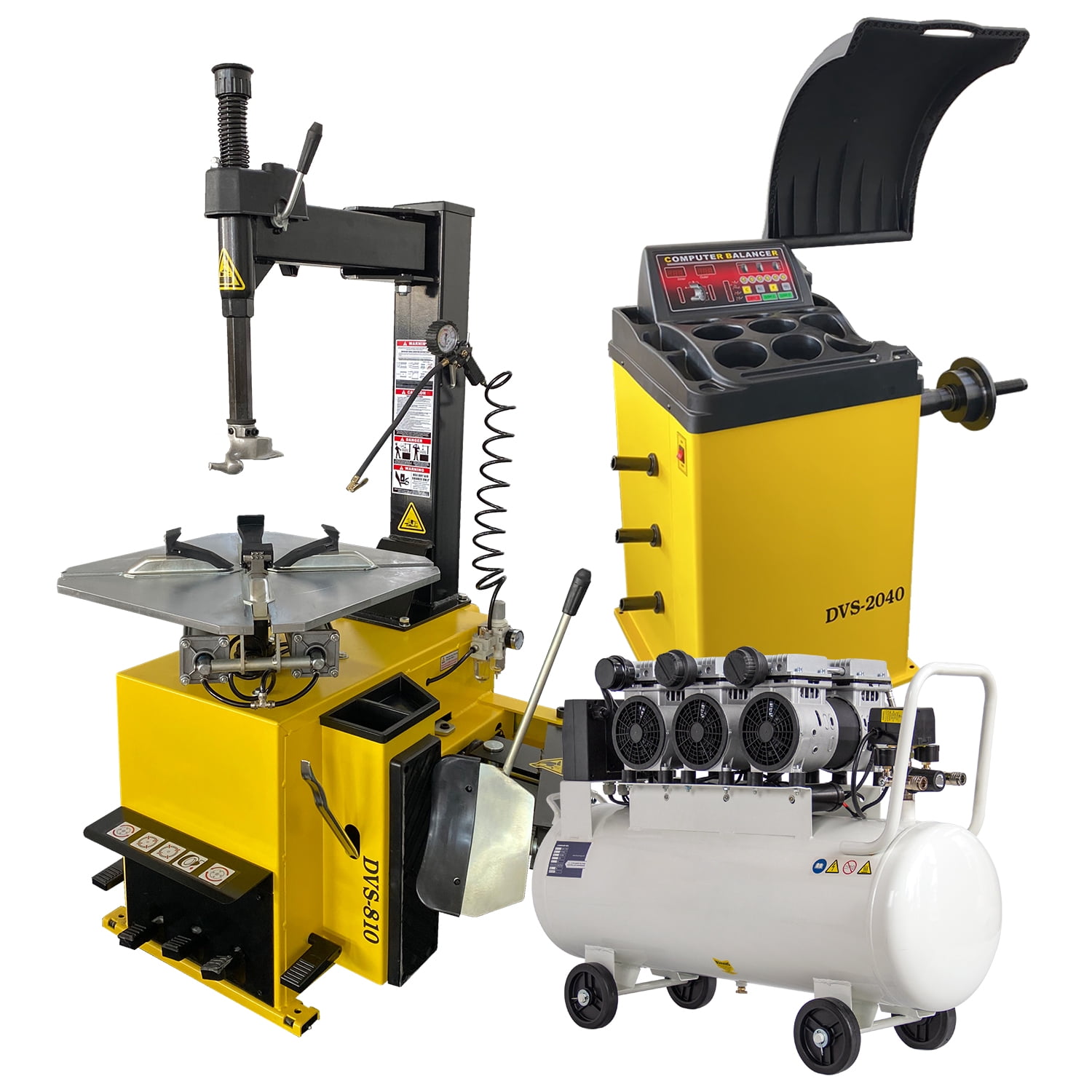 HPDAVV 21'' Rim 1.5HP Tire Changer and 24'' Rim Tire Balancer Combo and ...