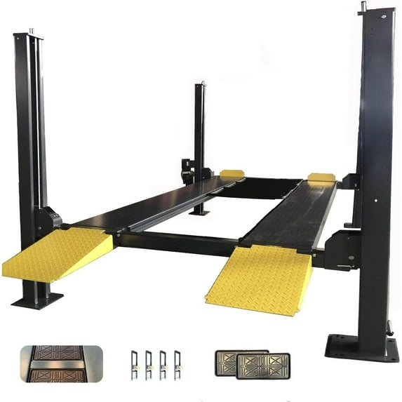 HPDAVV 8500 lbs Four Post Car Lift, 110V Heavy Duty 4 Post Lift w ...