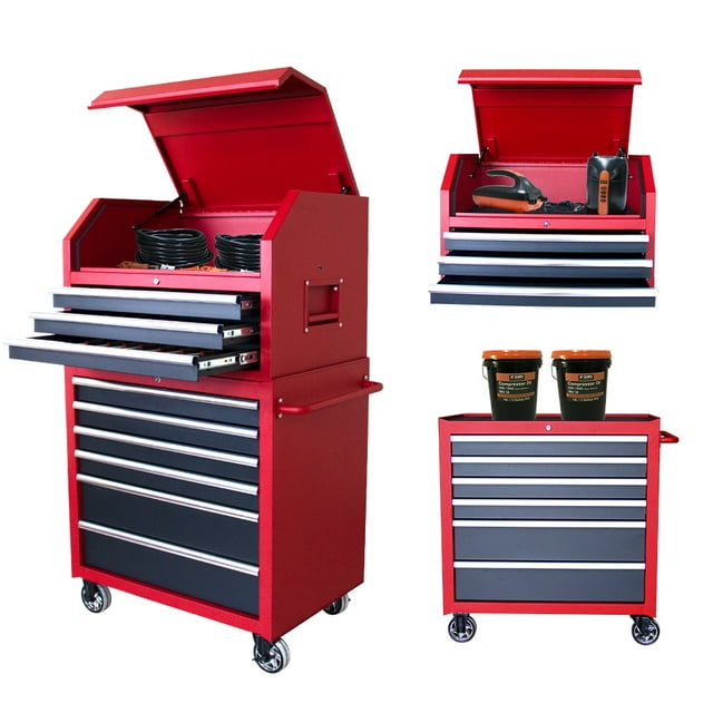 HPDAVV Heavy Duty 36inch 9-drawer Tool Chest and Cabinet, 9-Drawer Tool ...