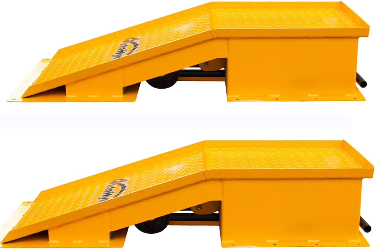 HPDAVV Yellow Wide Truck Ramps- 20 Ton Capacity, Heavy Duty Car Lift ...