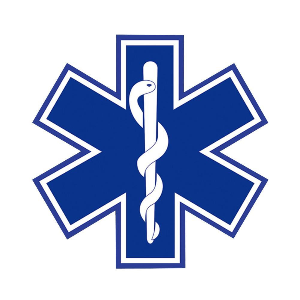 HPDL 10*10CM Star of life car sticker Star of life Decal - Walmart.com