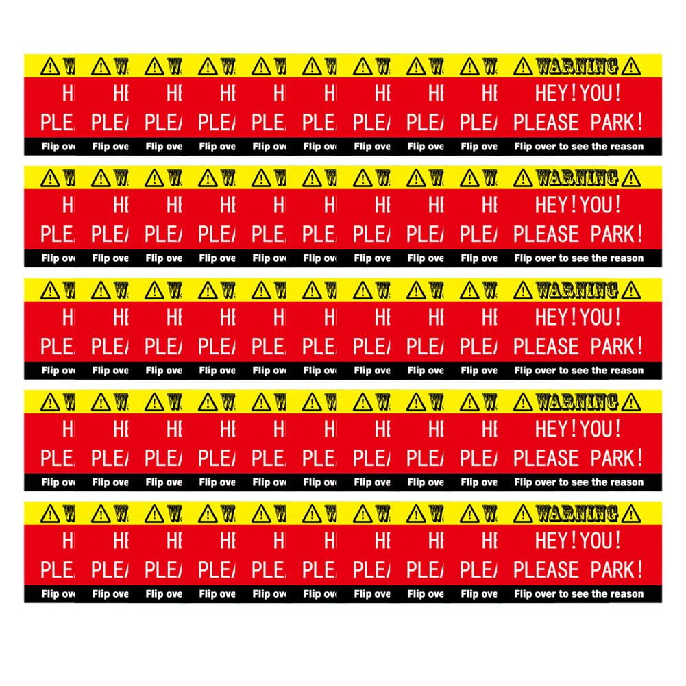 HPDL 102D50 cards, parking violation cards "You parked like an idiot ...