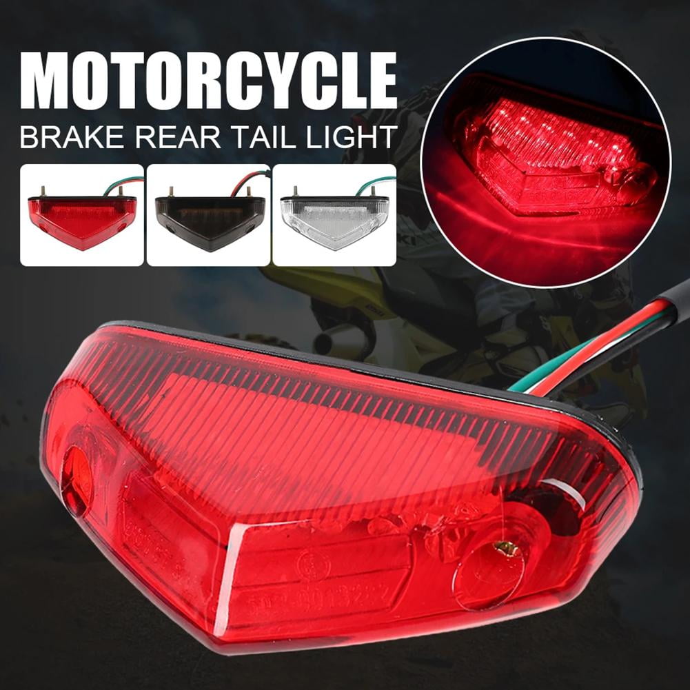 HPDL 12V Motorcycle 12 LEDs Tail Light Bike Mini Rear Running Stop Lamp ...