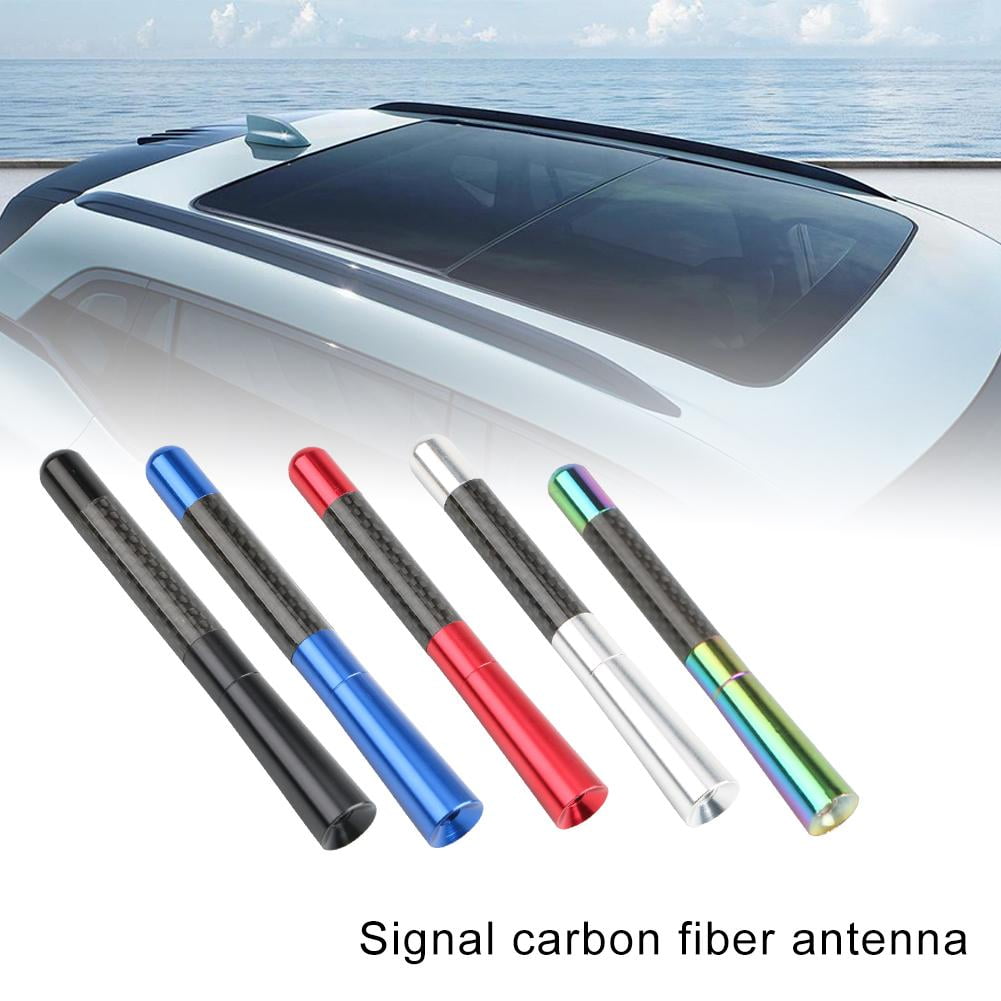 HPDL 12cm Universal Auto Kurze Radio Antenne Carbon Fiber Schwarz Auto Dach Antenne ± - Walmart.com