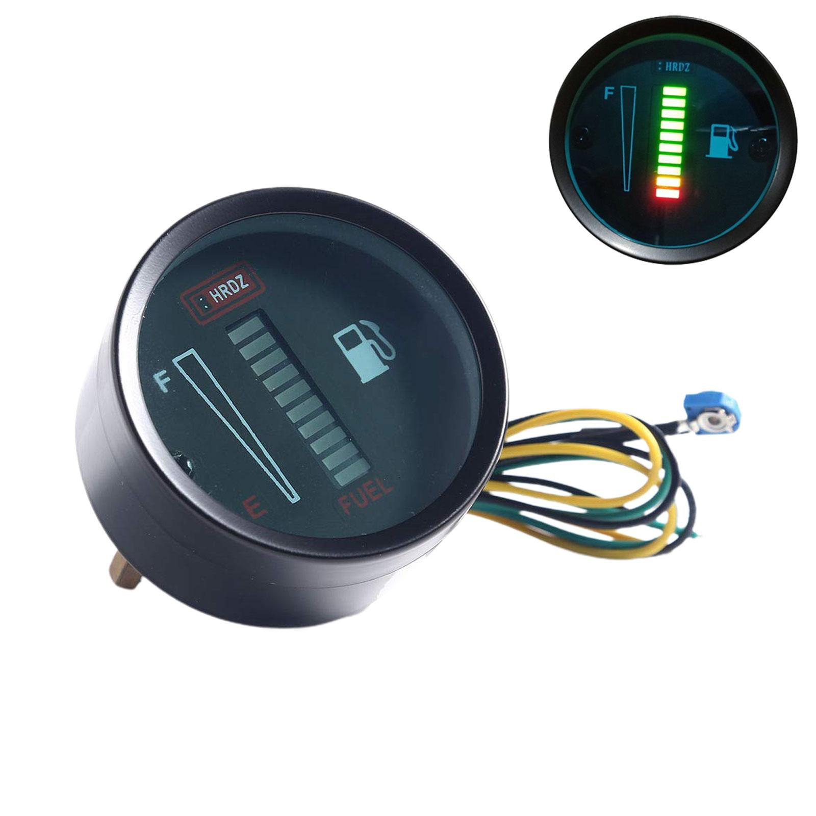 HPDL 12v green car and motorcycle modified instrument iron shell LED ...