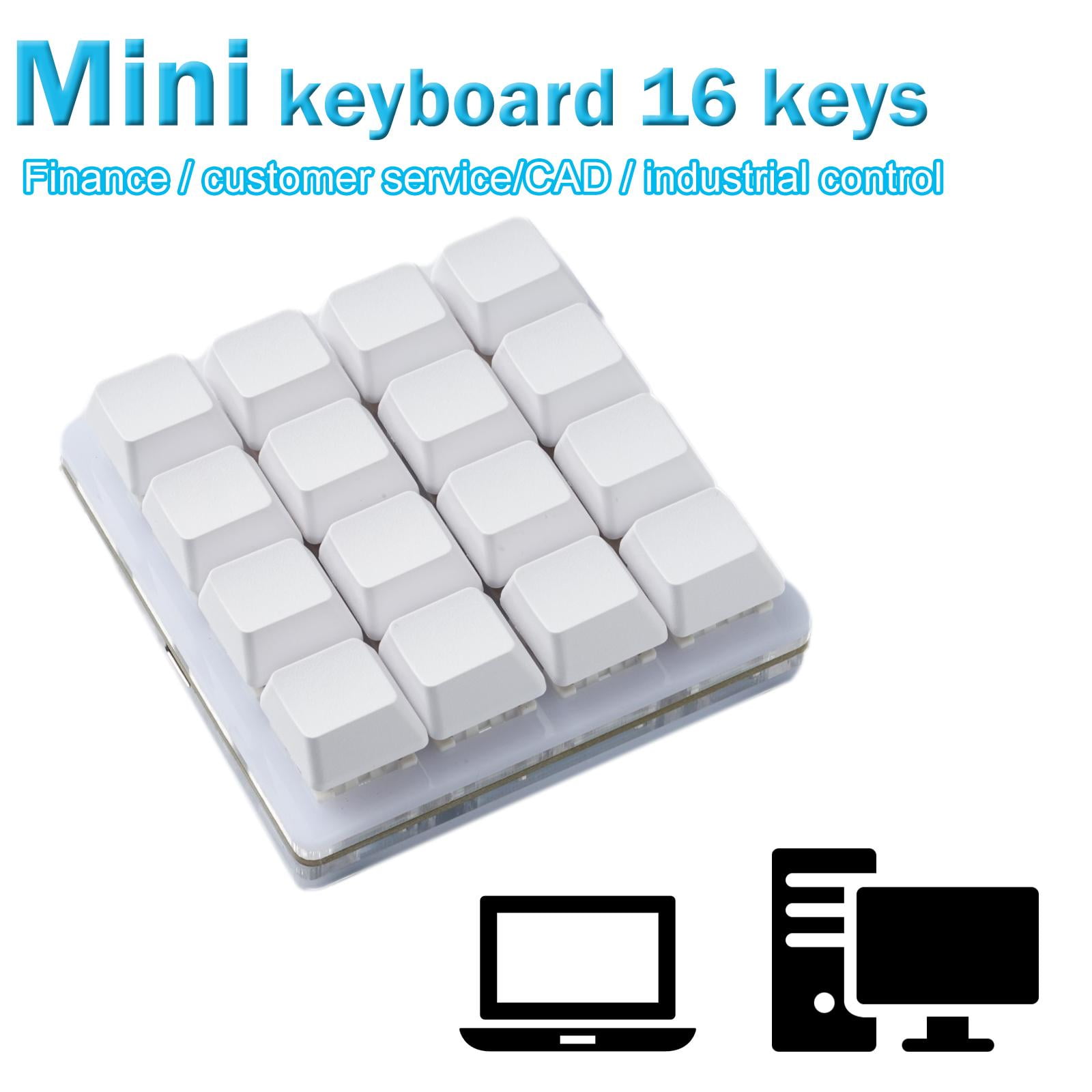 HPDL White white 16-key custom keypad supports programming - Walmart.com