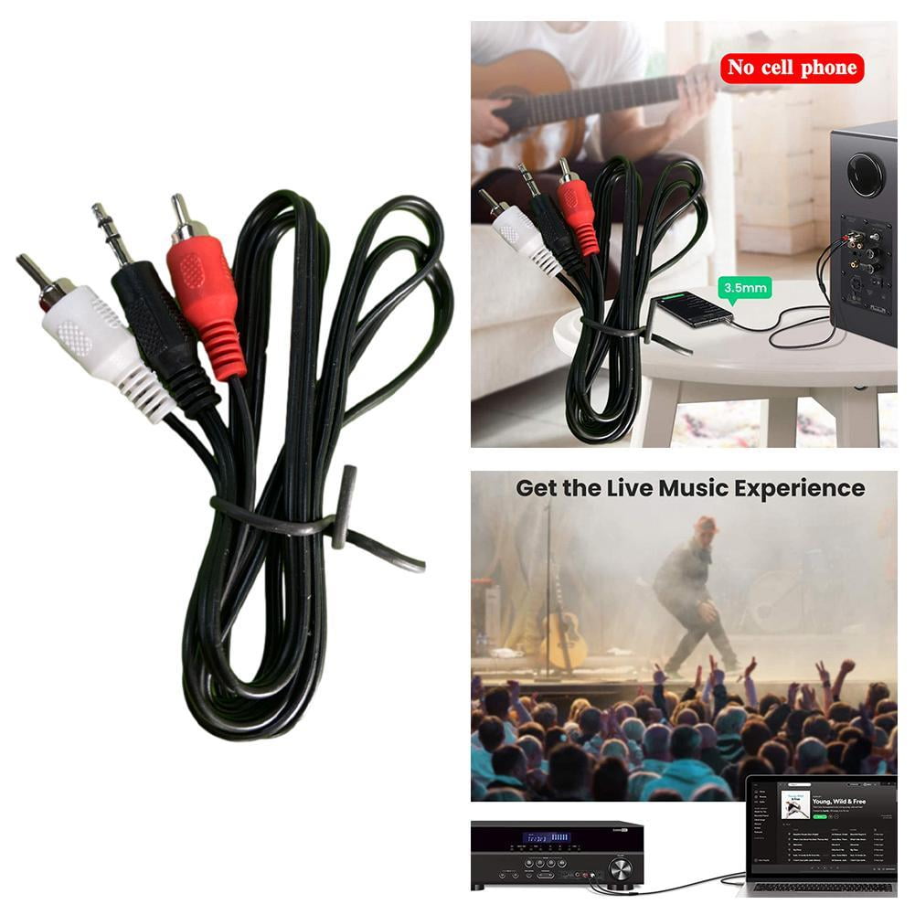 HPDL 1M 3.5mm Male Stereo to 2 RCA Stereo Conversion Cable Line Audio ...