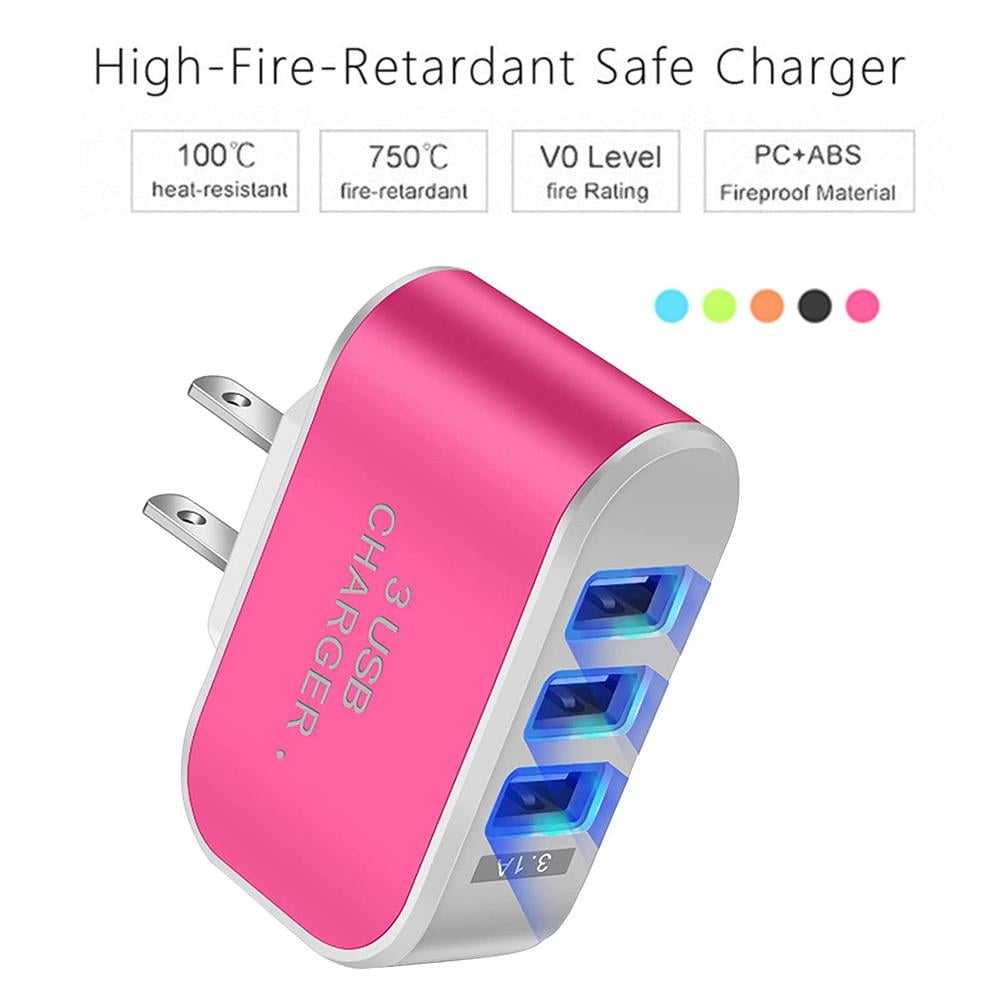 HPDL 3 USB Candy Charger LED Luminous Mobile Phone Charging Head ...