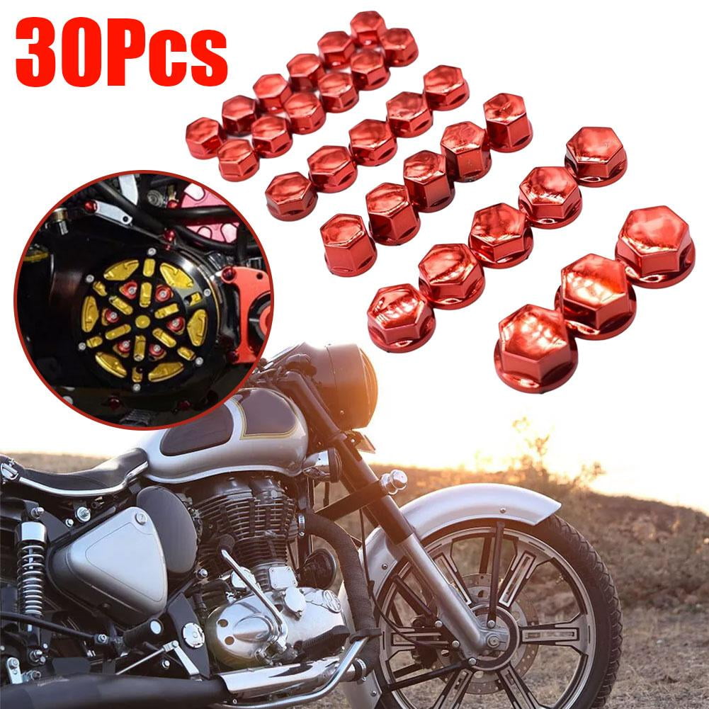 HPDL 30pcs/set Motorcycle Screw Nut Cover Cap Nut Bolt Decoration ...