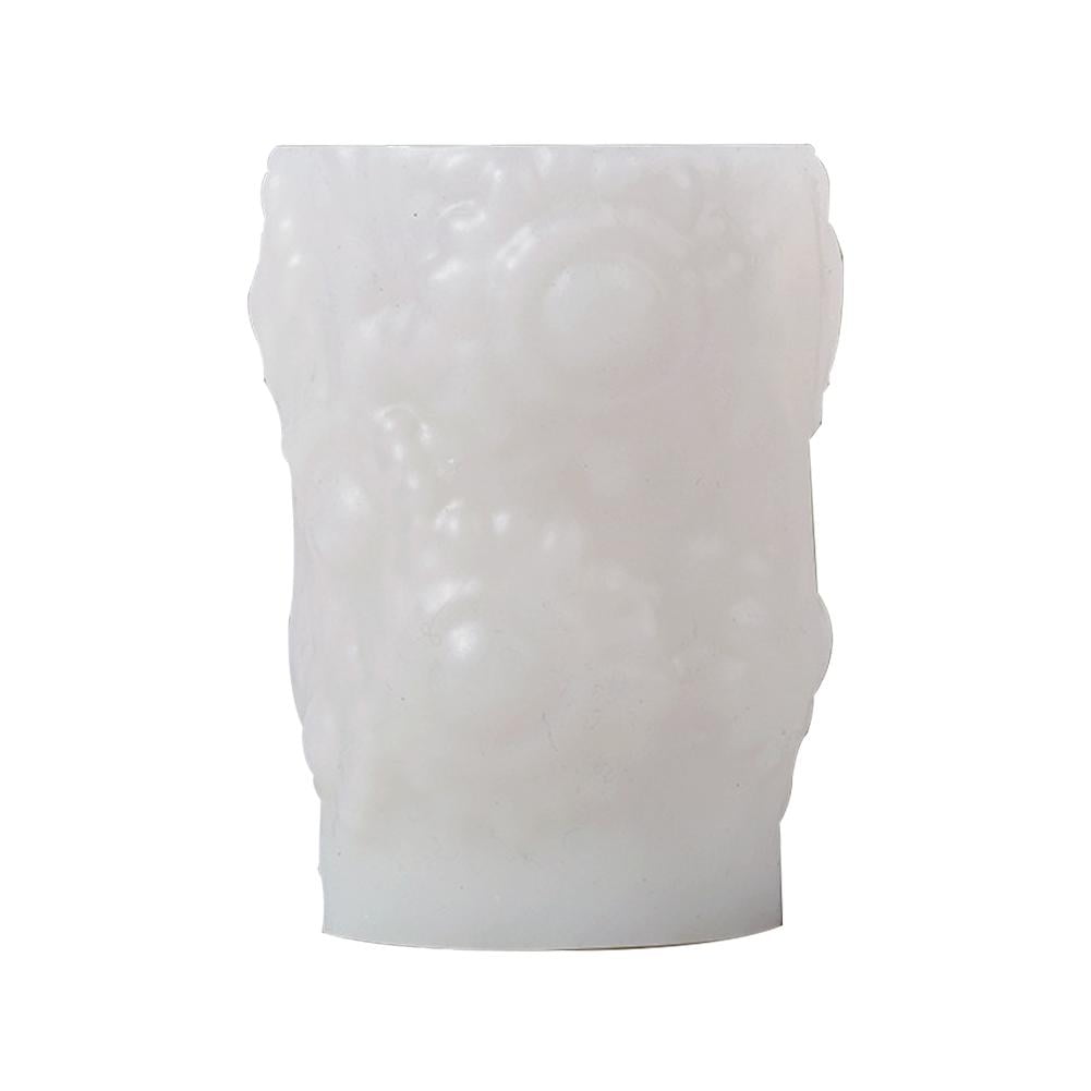 HPDL 3D Pillar Candle Silicone Mold Wave Candle Wax Soap Mould DIY D ...