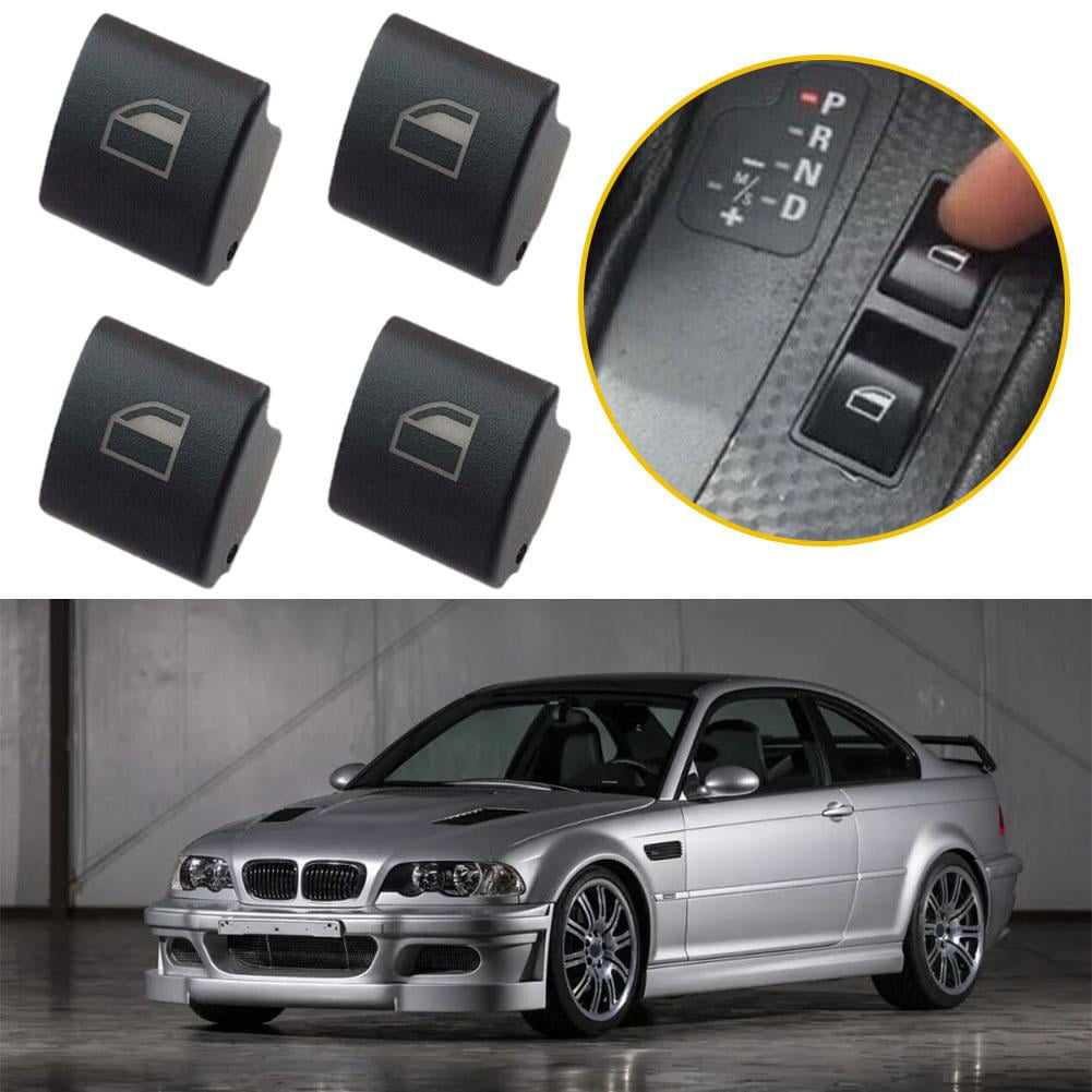 HPDL 4x Window Switch Button Cap Set For BMW E46 323i 325i 330i M3 328i ...