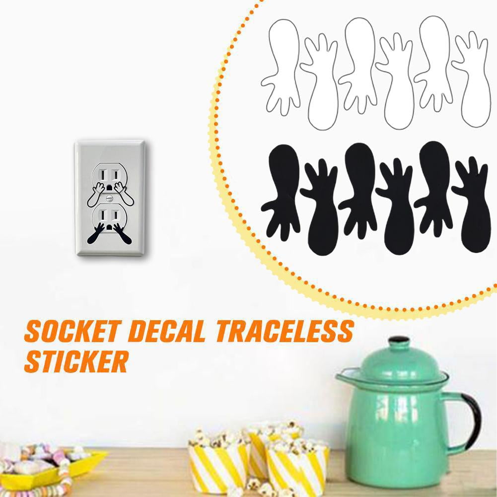 HPDL 5Pack Electrical Outlet Stickers Prank Fake Joke Funny Sticker ...