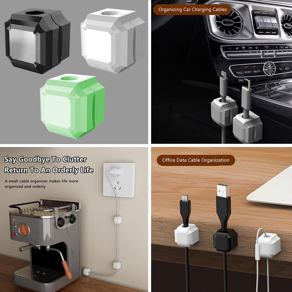 HPDL 5pcs Magnetic Cable Management Clips Multi-Colored Cord Organizer ...