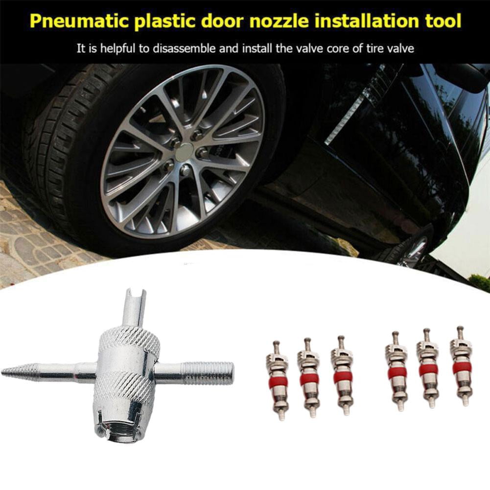 HPDL 7Pcs Tyre Valve Core With Remover Schrader Valves For Car Bike ...
