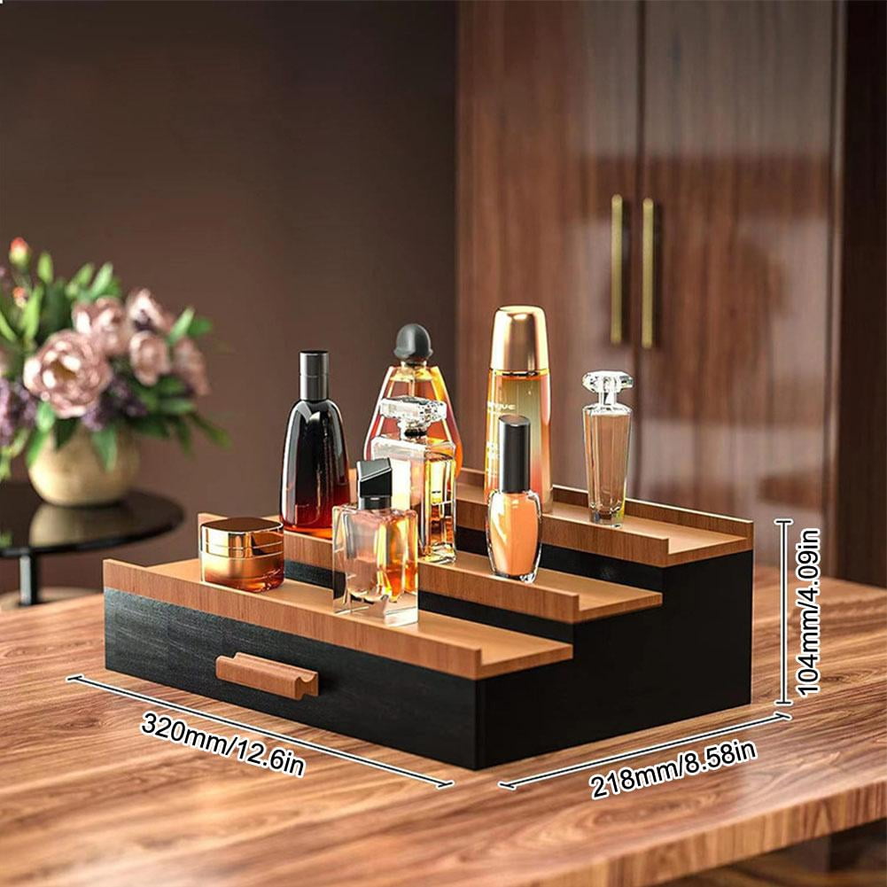 HPDL Bamboo Perfume Organizer For Dresser 3Tier Cologne Stand Cologne ...