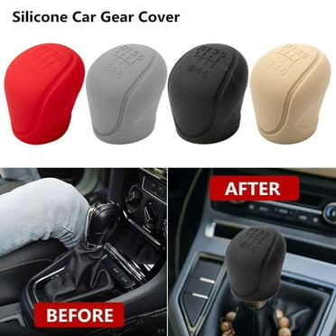 Bgliely Universal Anti-Slip Car Gear Shifter Knob Cover, Elastic Auto ...