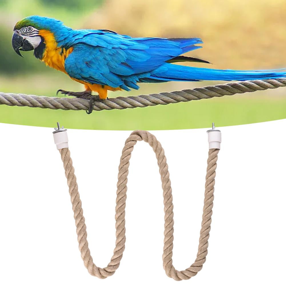 HPDL Bird Cage Access Parrot rope perches Bird Cage Toy 4 Size rope For ...