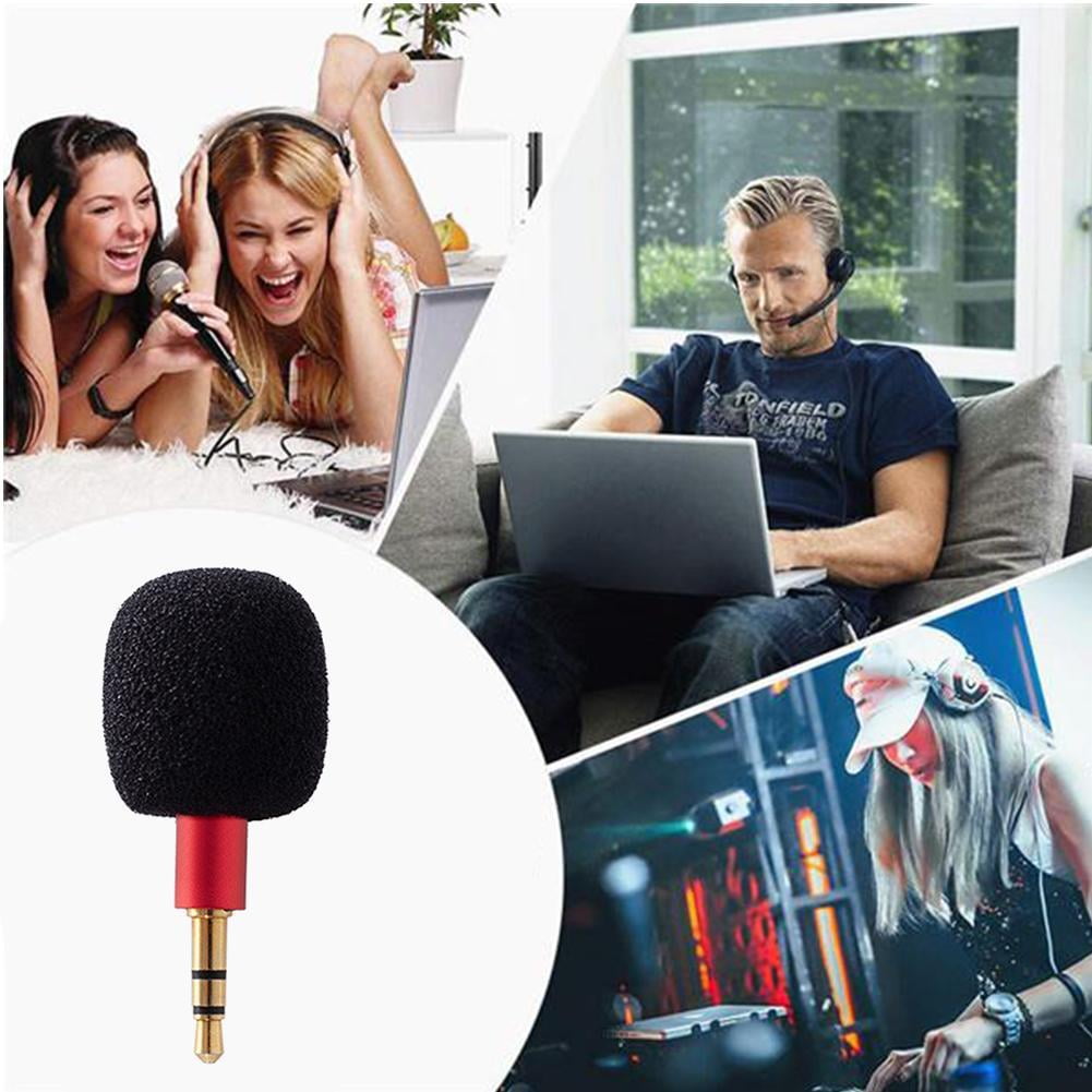 HPDL Black plug-in four-pole mini condenser microphone metal small ...