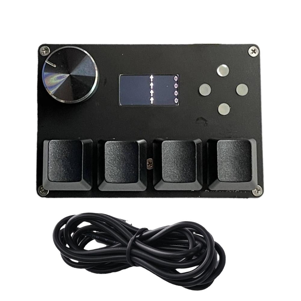 HPDL Black white axis O3C four-key custom keyboard magnetic axis audio ...