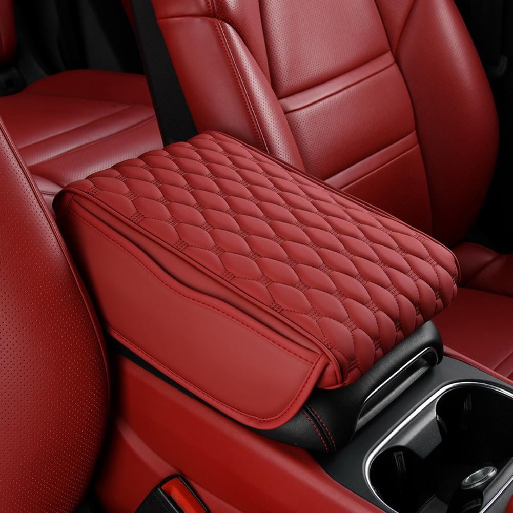 HPDL Burgundy car goodies car heightened storage armrest box pad memory ...