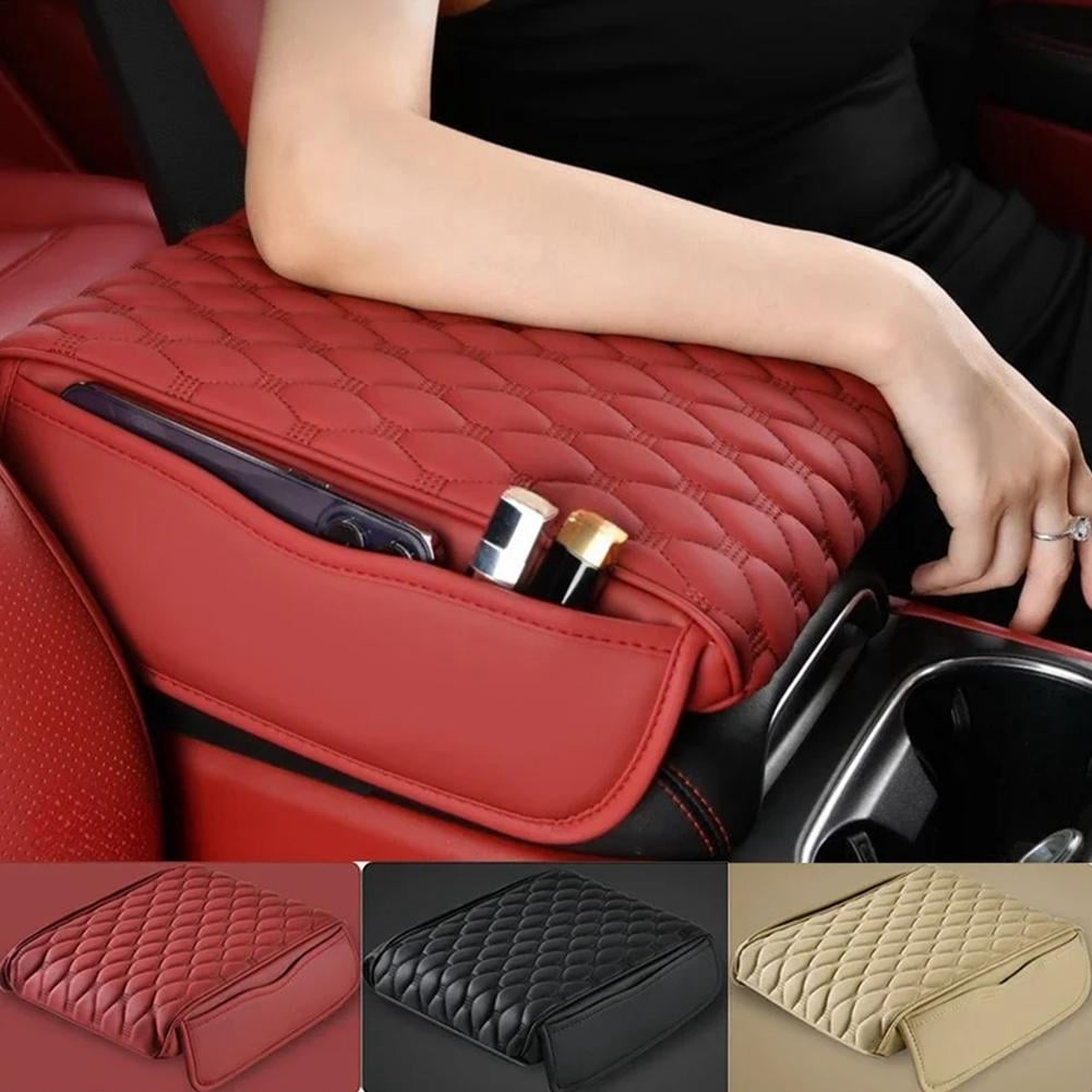 HPDL Burgundy car goodies car heightened storage armrest box pad memory ...