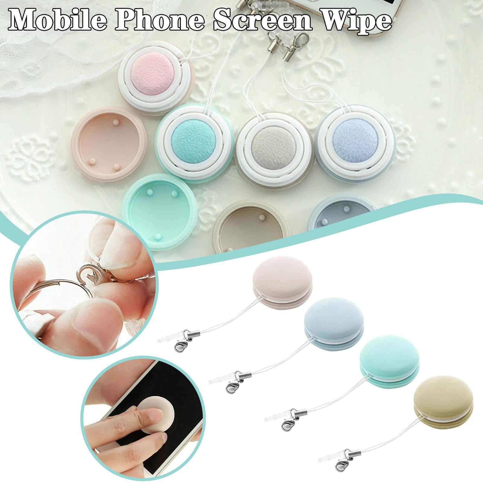 HPDL Candy Color Macaron Shape Cleaning Cloth Mobile Phone Screen Lens ...