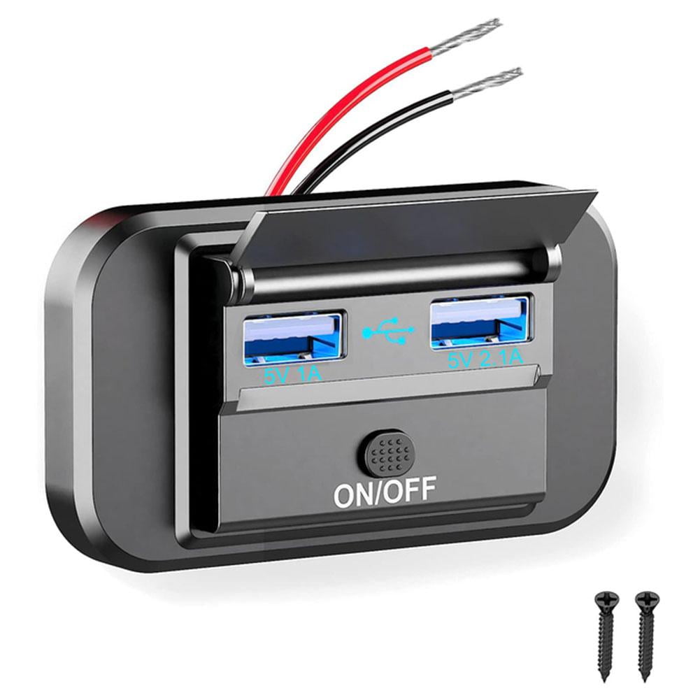 HPDL Car 12V-24V PD Type C USB Port Fast Charger Socket Outlet Char ...