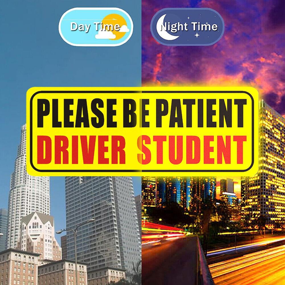 HPDL Car Bumper Sticker Decal Student Driver Magnet Car N0 K8 Patient ...