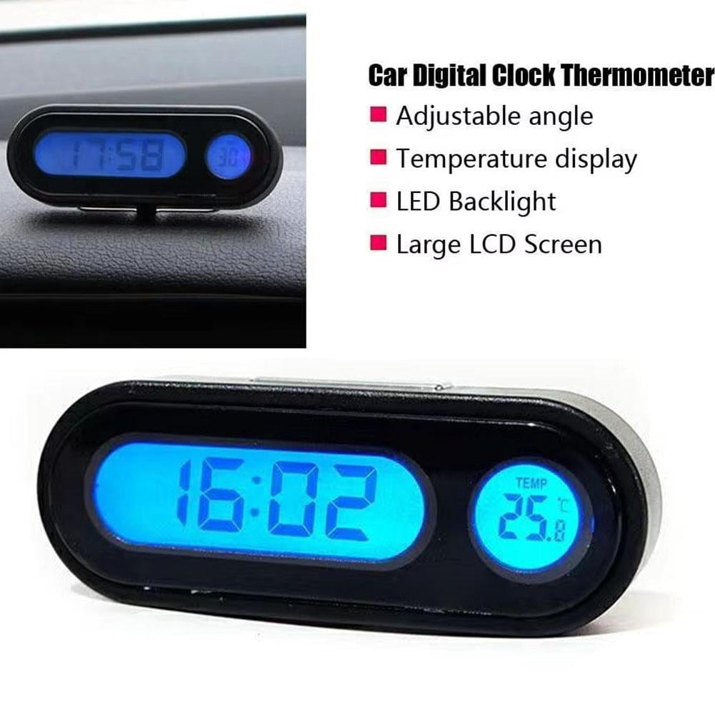 HPDL Car Electronic Clock Luminous Thermometer LED Digital Display ...