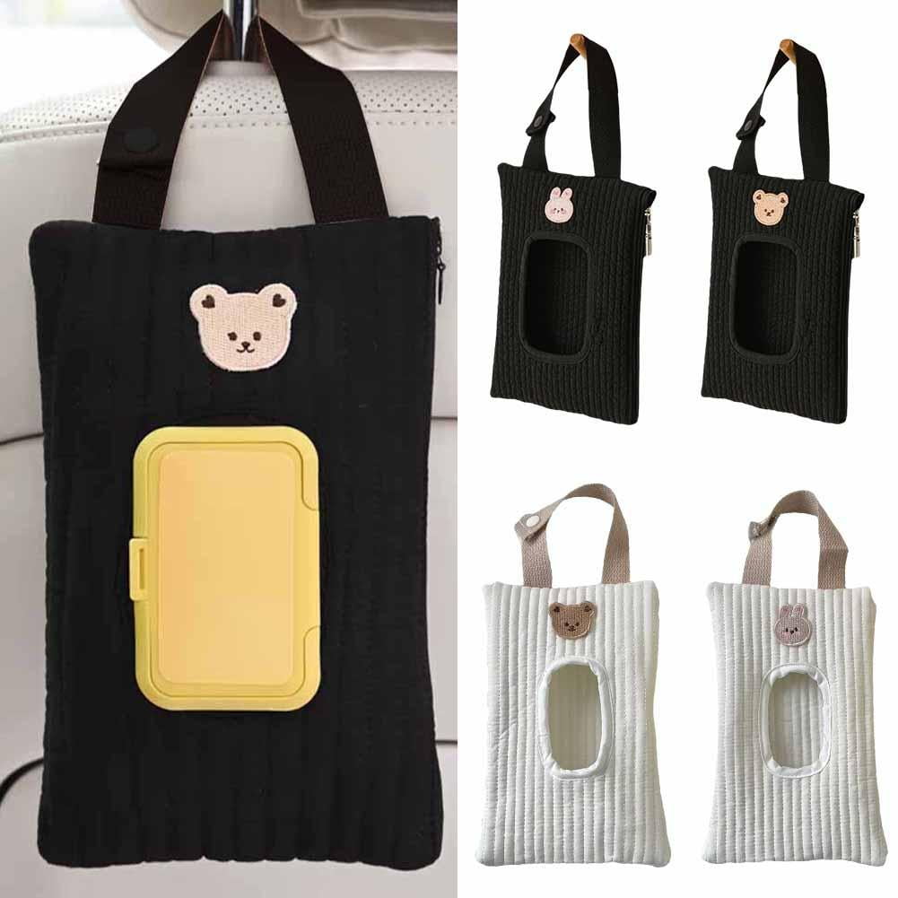 HPDL Car Mounted Tissue Box Hanging Chair Back Tissue Hanging Bag ...