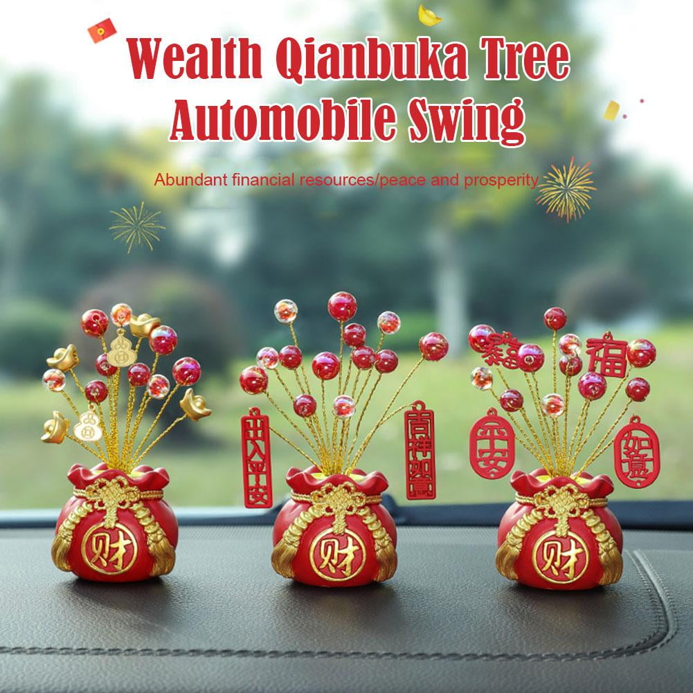 HPDL Chinese Money Tree Feng Shui Lucky Fortune Miniature Year Home New ...
