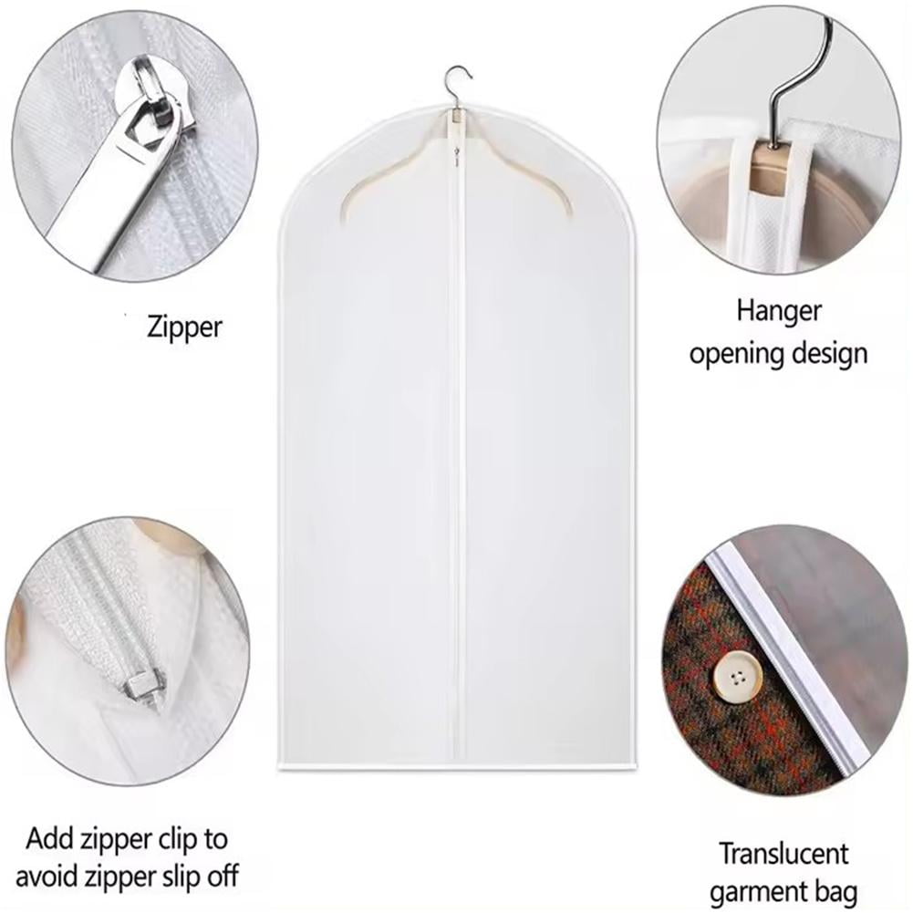 HPDL Clear Suit Dress Garment Clothes Cover Dust Protector with Zip ...