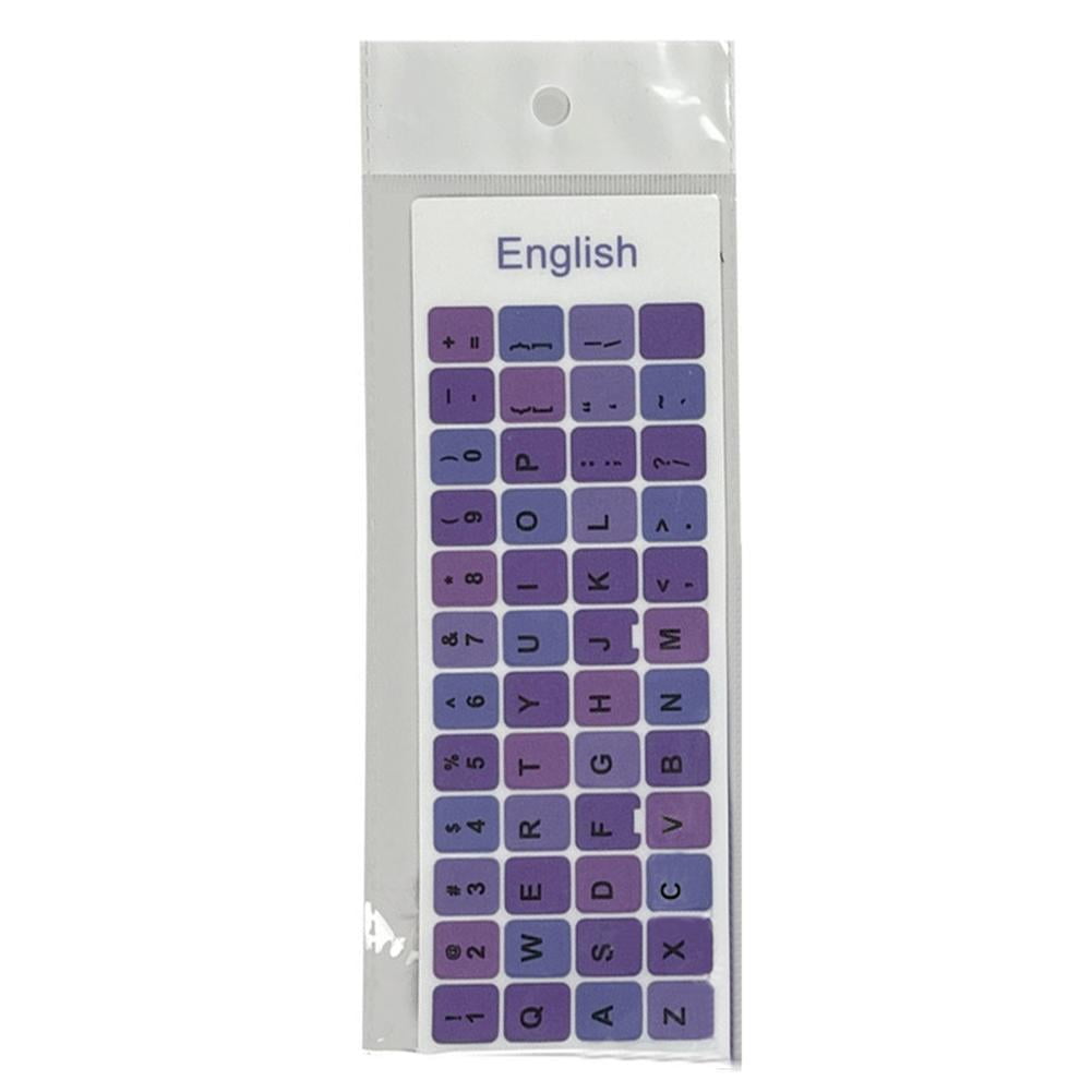 HPDL Colorful deep purple notebook English keyboard sticker macaron ...