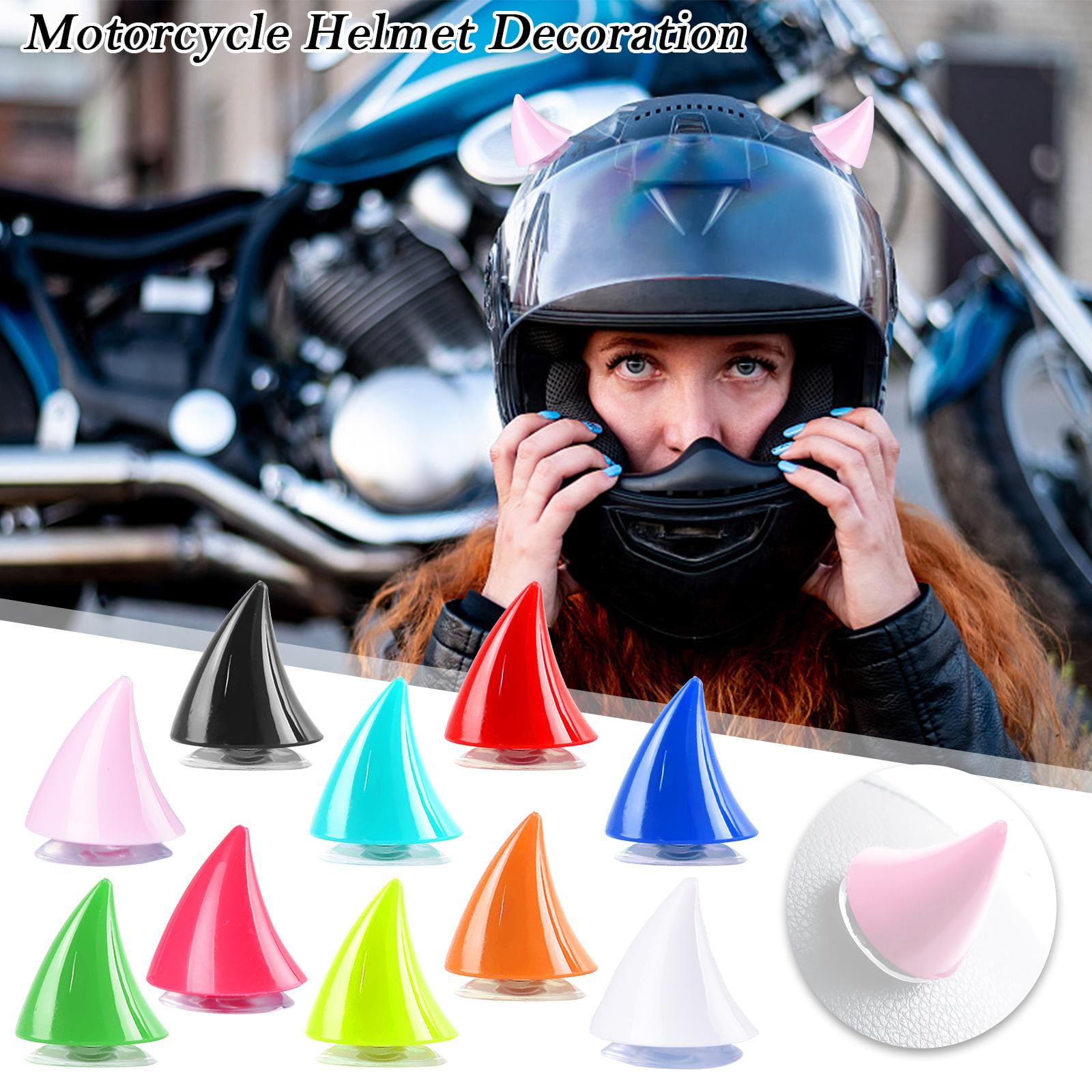 HPDL Cool Devil Horns Motorcycle Helmet Accessory Prof - Walmart.com