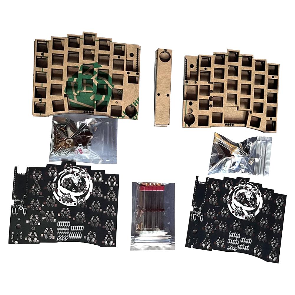 HPDL DO52 hands-on kit for DIY small red dot keyboard DO52 mechanical keyboard geek 40% split ...